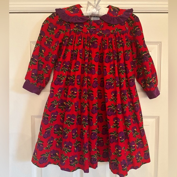 Kelly's Kids | Dresses | Kellys Kids Corduroy Fruit Dress Collar 4 ...